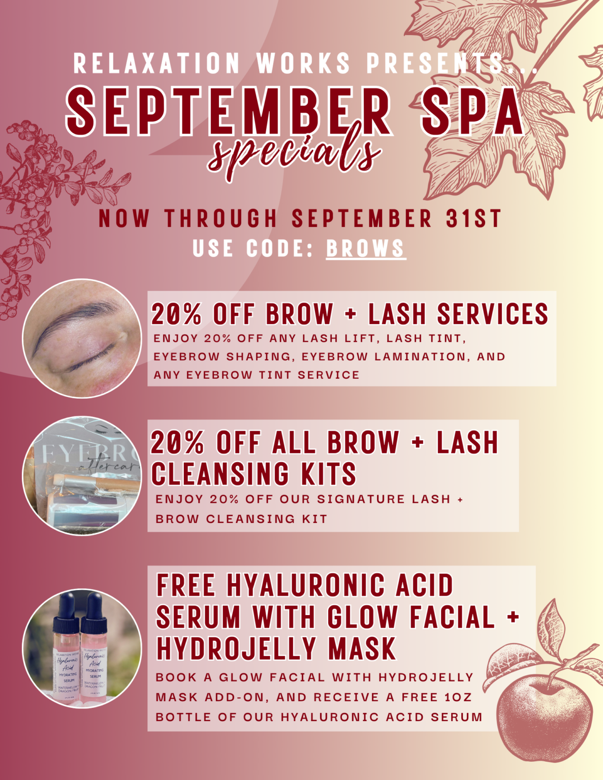 September Spa Specials | Welcome